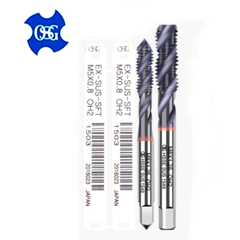 Osg Hsse-ticn Spiral Fluted Tap M2 M2.5 M3 M4 M5 M6 M8 M10 M12 M14 M16 X0.5 X0.7 X0.8 X1 X1.75 ...
