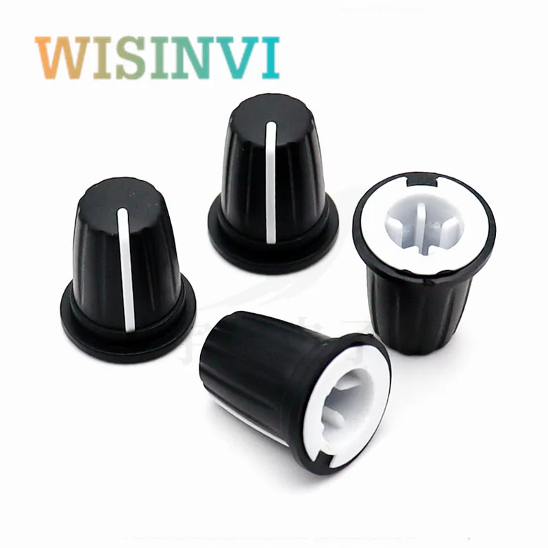 10PCS Rubber Knob Cap Diameter 18mm Height 21mm Potentiometer Encoder ...