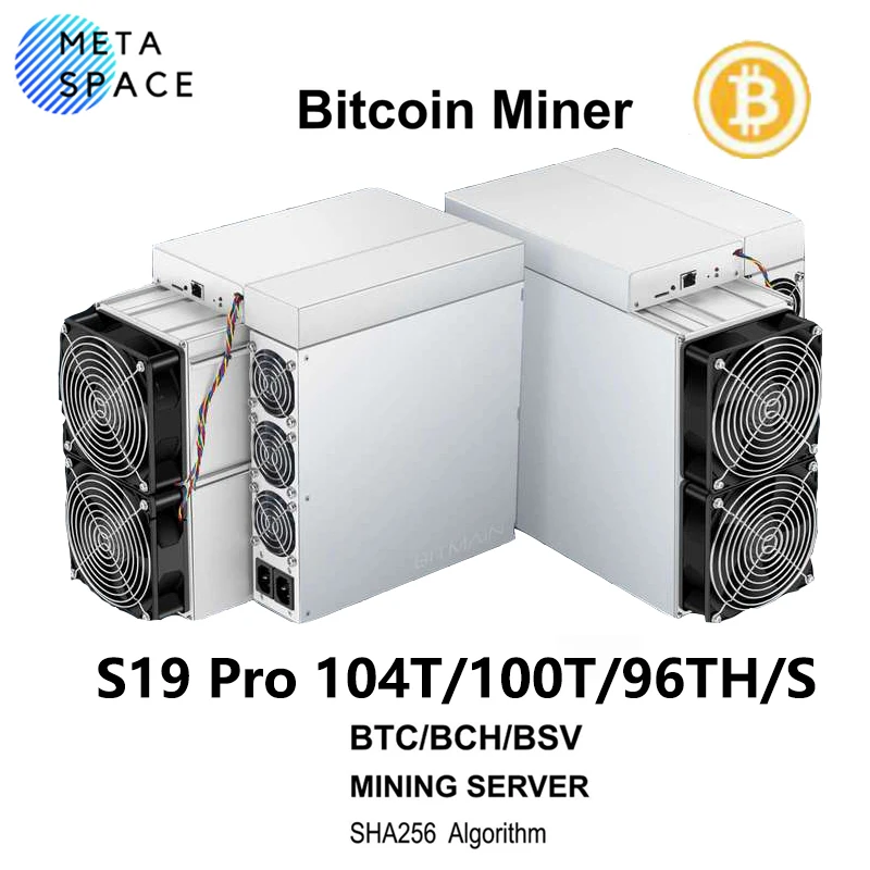 New-Bitmain-Antminer-S19-Pro-110T-104T-100T-96TH-S-BTC-BCH-Miner-SHA256 ...
