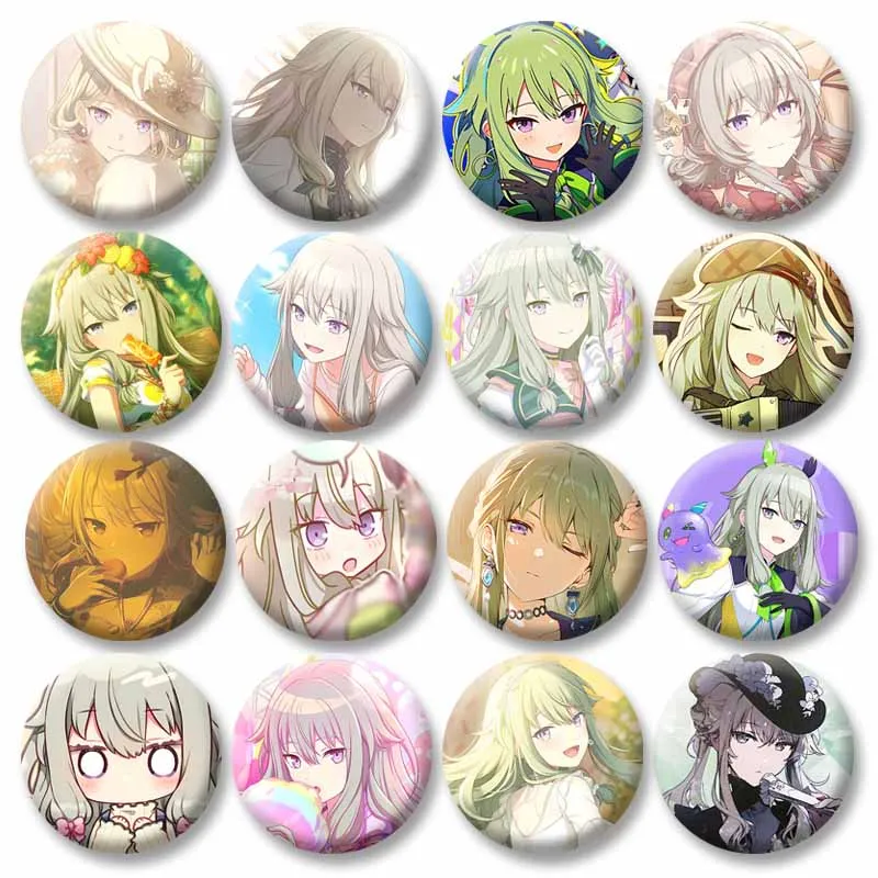 Cute Cartoon Idol Kusanagi Nene Soft Button Pin Project Sekai Colorful ...