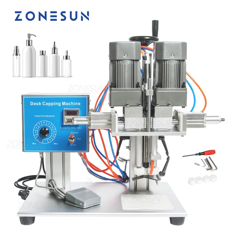 ZONESUN Bottle Capping Machine Srew Top Unicorn Juice Liquid Spray Cap ...