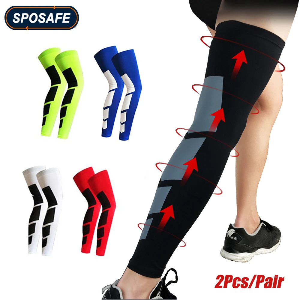 Sport Compression Sleeves Full Knee | Compression Sleeve Leg Basketball ...