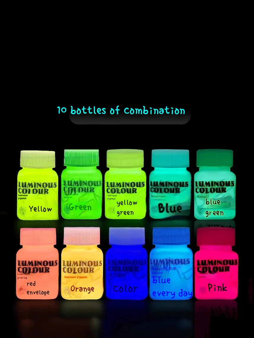 Haite-luminous-pigments-acrylic-waterproof-luminous-paints-DIY ...