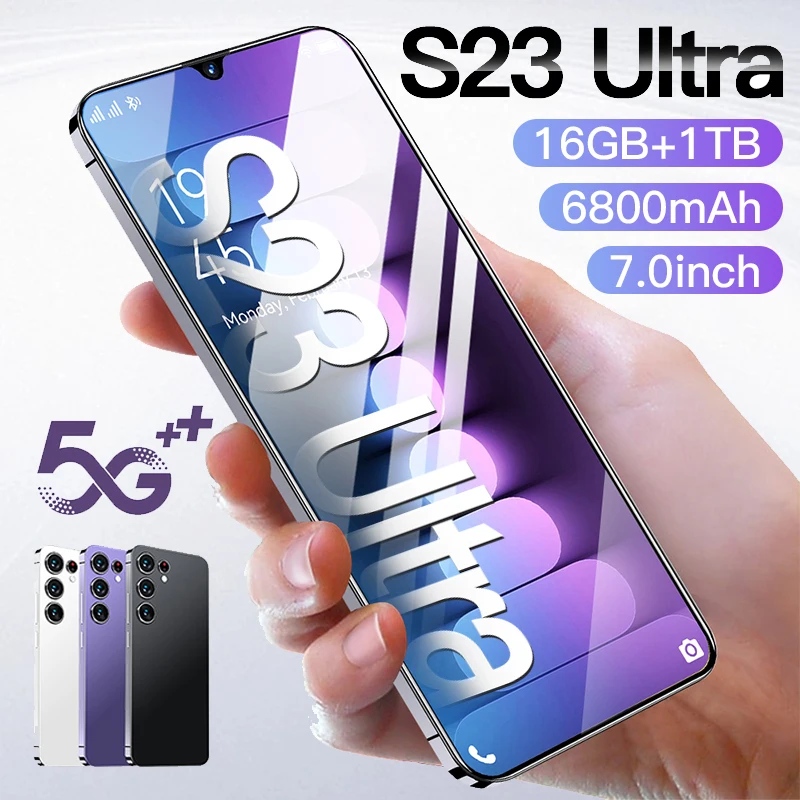 New-S23-Ultra-Smartphone-7-0-inch-HD-16GB-1TB-5G-Unlocked-Mobile-Phones ...