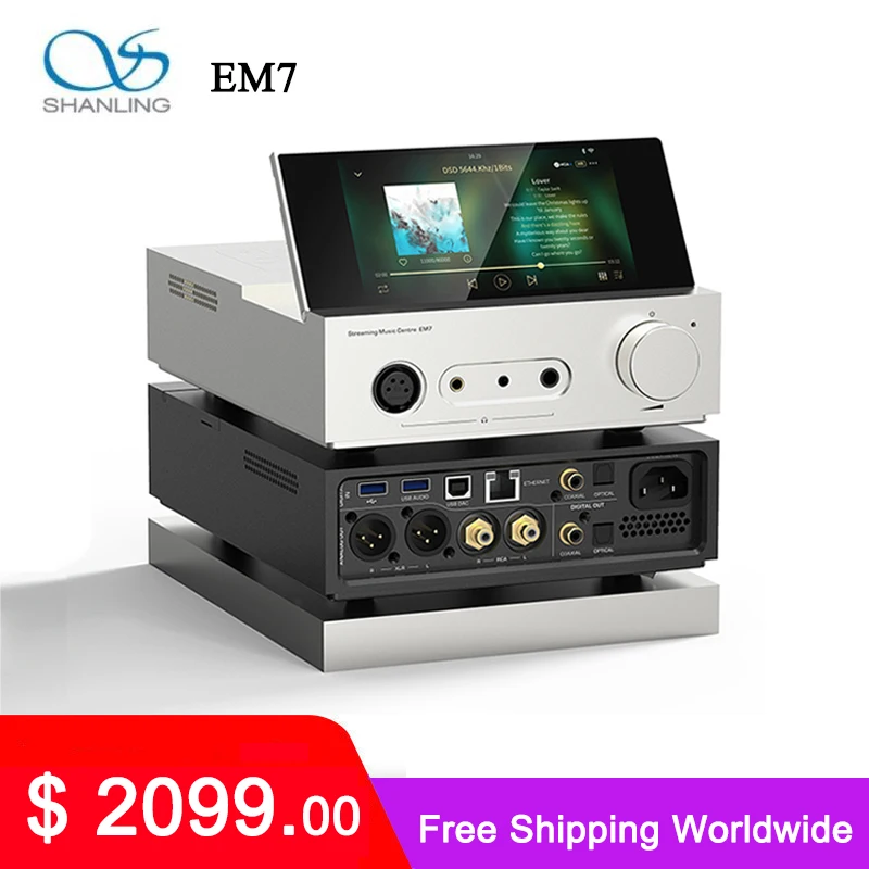 SHANLING EM7 Android 10 All-in-one Desktop Music player AMP/DAC ...
