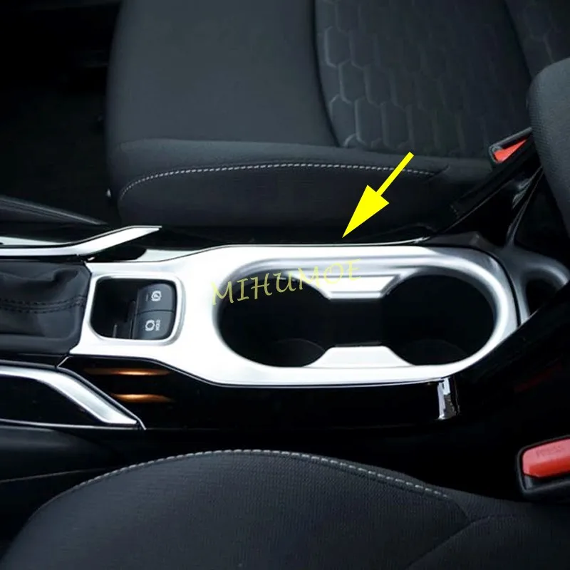 Matte Chrome Interior Dashboard Cup Holder Cover Trim For Toyota ...