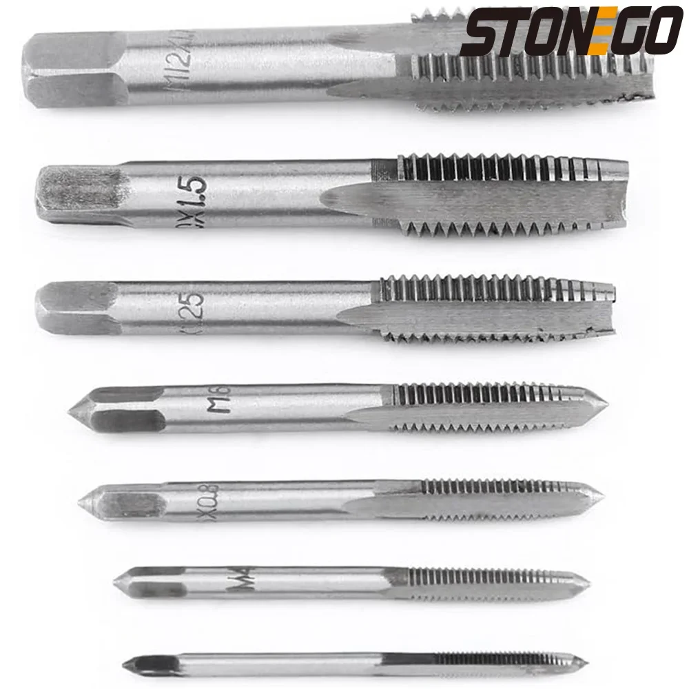 STONEGO-5PCS-7PCS-Bearing-Steel-Manual-Tapping-Drill-Set-M3-M12 ...