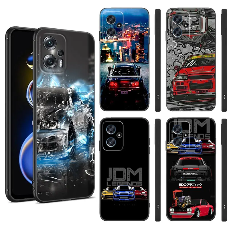 Tokyo-JDM-Drift-Black-Silicone-Phone-Case-For-Xiaomi-POCO-X3-X4-NFC-F4 ...