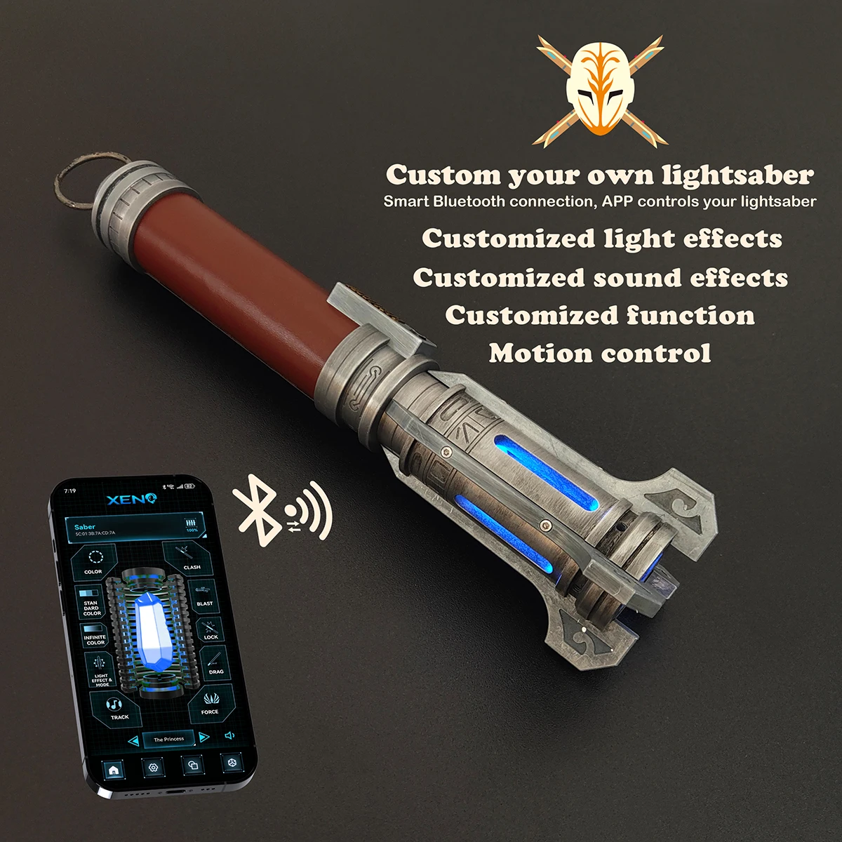 Lightsaber Neopixel Jedi Laser Sword Metal Hilt Heavy Dueling Sensitive ...
