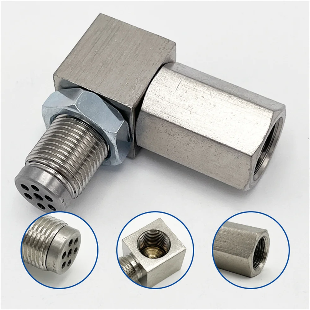 New-90-Degree-02-Bung-Extension-Oxygen-Sensor-Extender-Catalytic ...