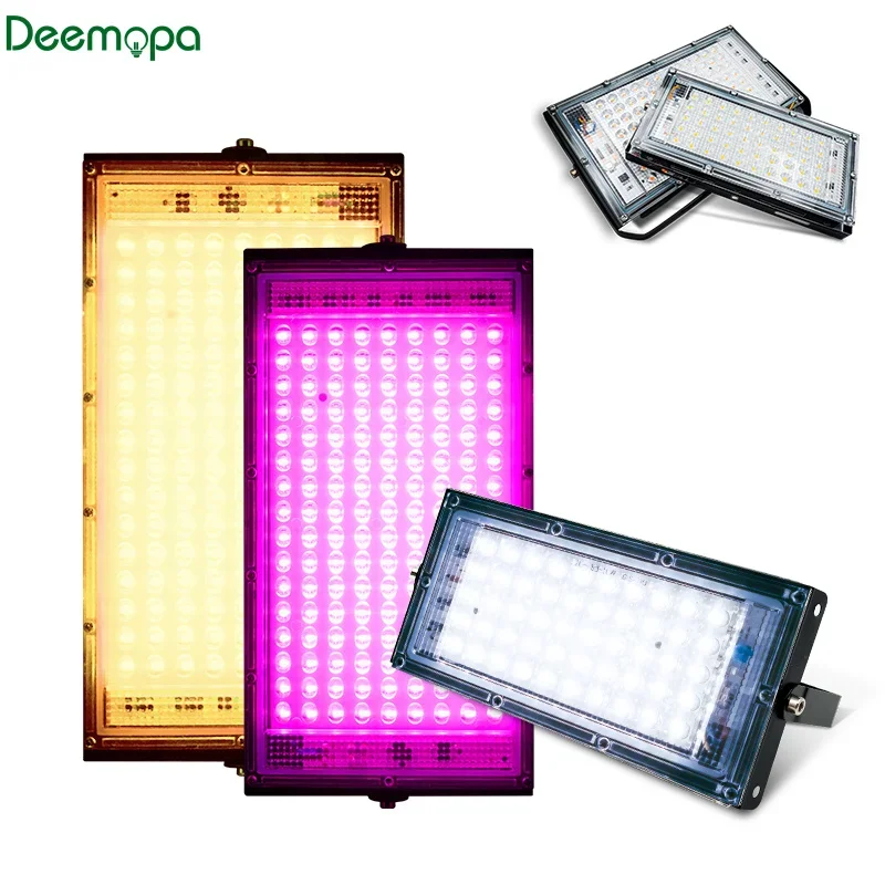 AC220V LED Growing Lights Full Spectrum 50W 100W LED Plant Growth Flood ...