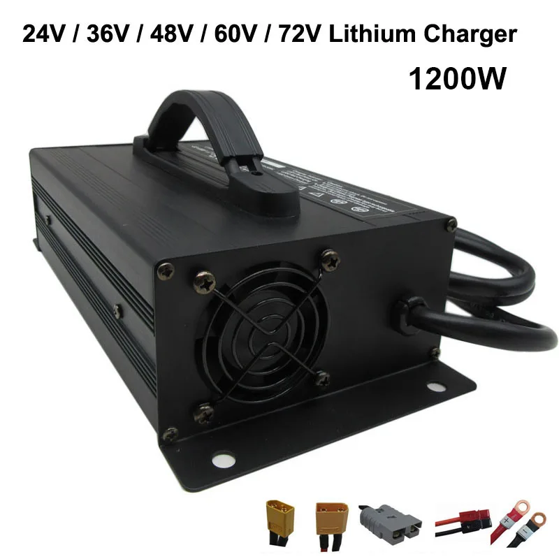 1200W 24V 30A 36V 25A 48V 20A 60V 15A 72V 12A 리튬 고속 충전기, 29.4V 42V 54 ...