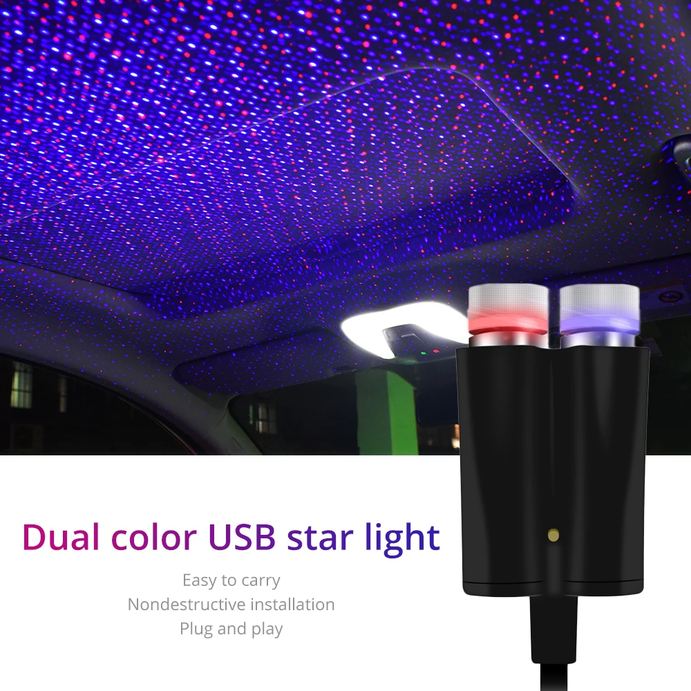 Car-Roof-Star-Sky-Light-Interior-Mini-LED-5V-Starry-Atmosphere ...
