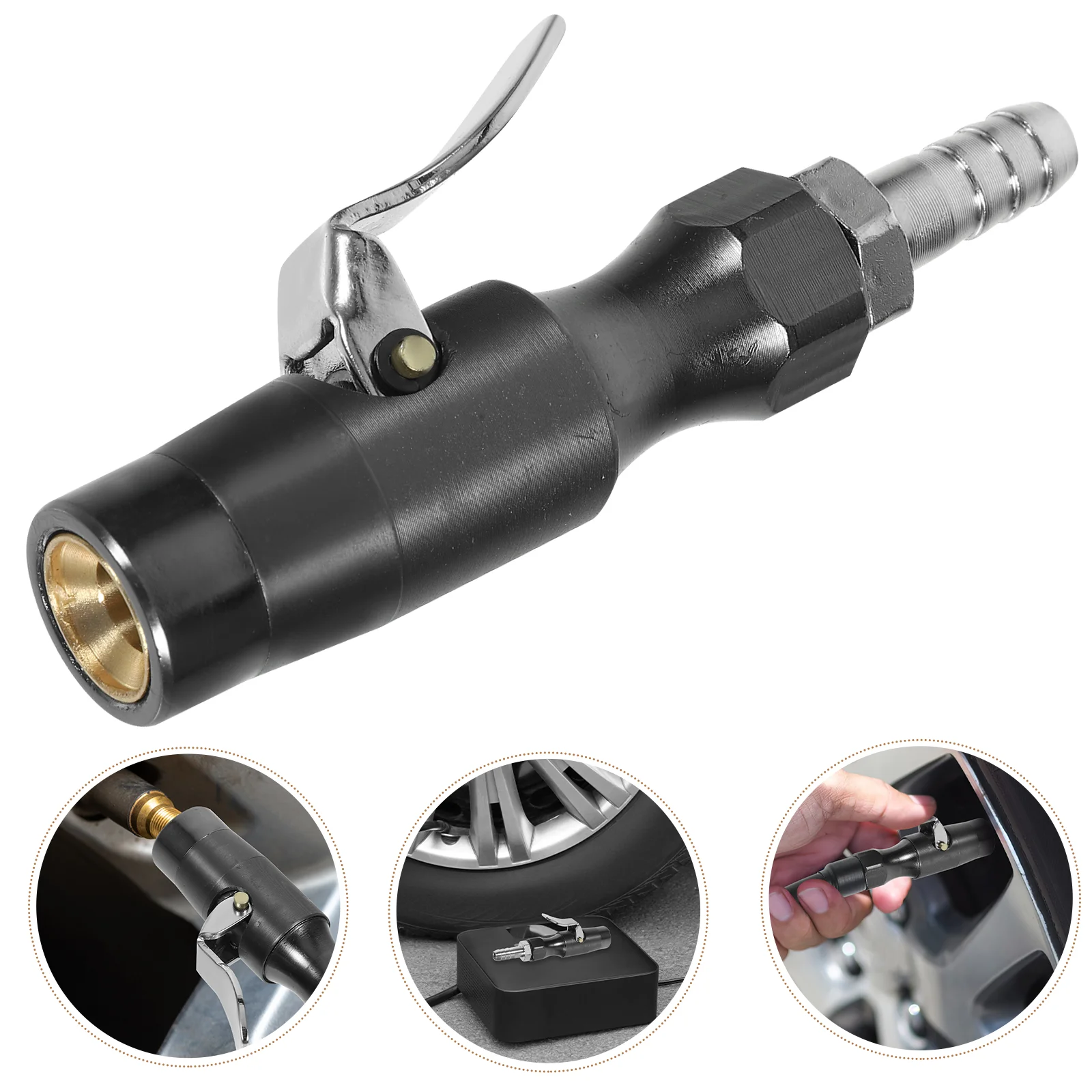 Tire-Inflation-Chuck-Inflator-Inflate-Locking-Air-Compressor-Quick ...