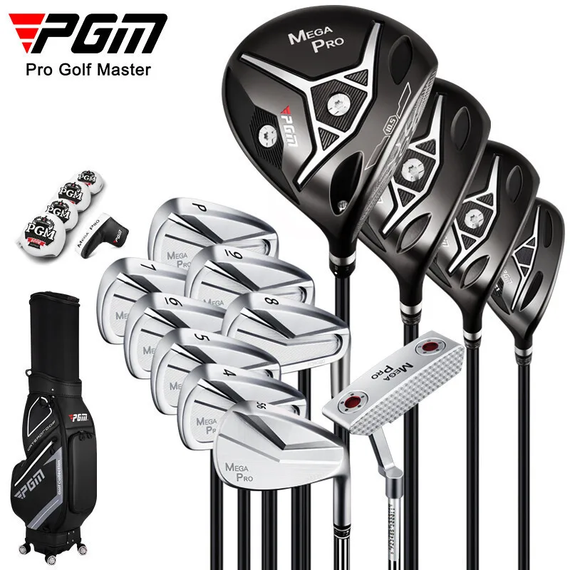 PGM MEGA PRO Men 13pcs Professional Golf Club Set High Rebound Titanium ...