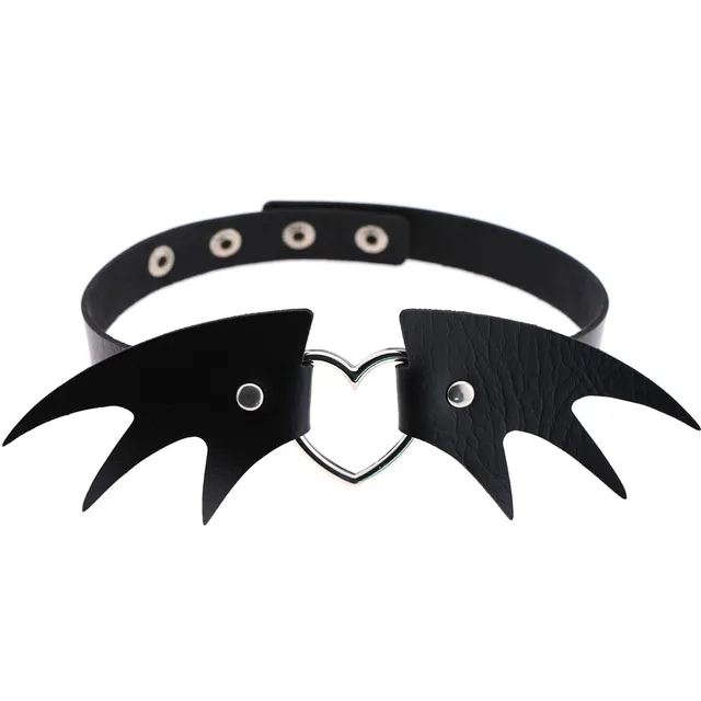 Leather Spiked Choker Punk Collar Women Men Rivets Studded Chocker ...