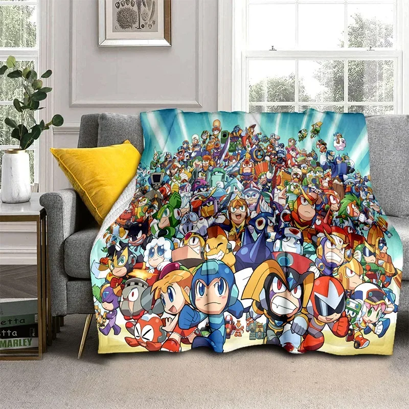 Retro-Games-Megaman-Rockman-Cartoon-Blanket-Soft-Throw-Blanket-for-Home ...