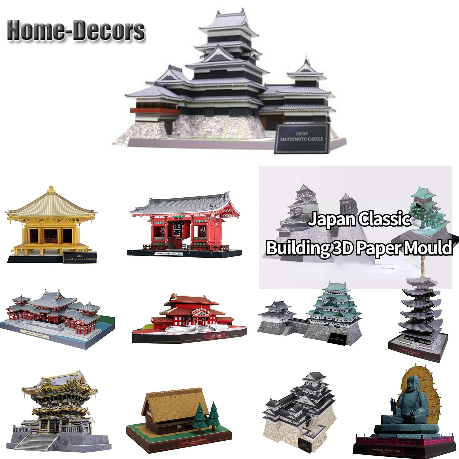 3D-Paper-Mold-Non-Finished-World-Classics-Japan-Building-Model-Folding ...