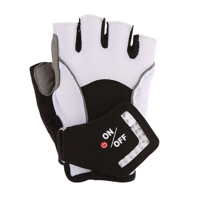 Led Light Gravity Sensing Bicycle Turn Signal Half Finger Gloves ...