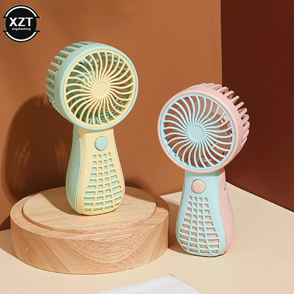 250ma Mini Portable Fans Handheld USB Rechargeable Fan Mini Desktop Air ...