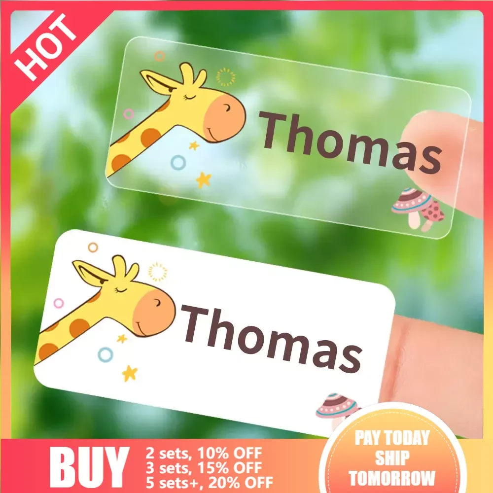 Custom-Transparent-Self-adhesive-Baby-Name-Sticker-Customised ...