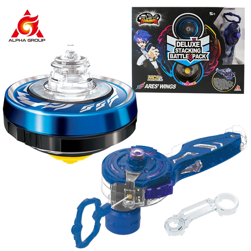 Infinity Nado 5 Deluxe Stacking Battle Pack Dual Metal Ring Spinning ...