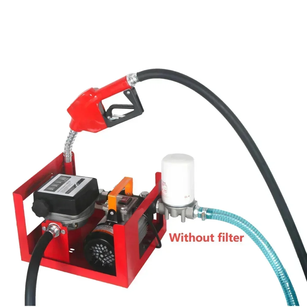 220V 550W 60LPM 25mm Diesel Transfer Pump Kit AC Combination Fuel Pump ...