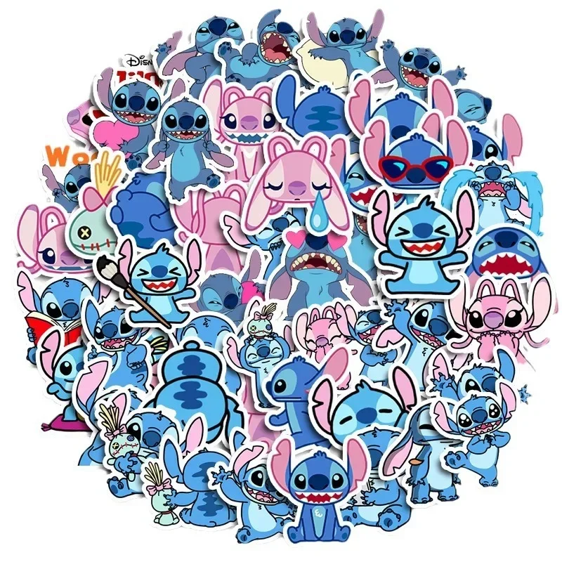 50pcs-Disney-Cartoon-Kawai-Stitch-Stickers-for-Laptop-Phone-Diary ...