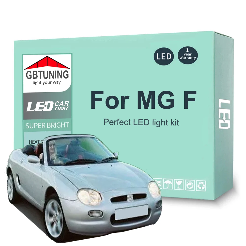 9Pcs LED Interior Light For MG F MGF 1995 1996 1997 1998 1999 2000 2001 ...