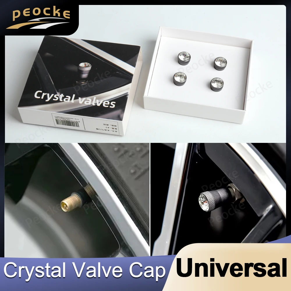 Crystal Valve Cap Car Universal Wheel Tire Valve Stems Cap G20 G30 F10 ...
