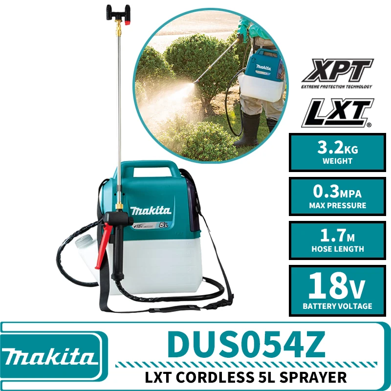 Makita Dus054z 18v Lxt Cordless 5l Sprayer Lithium Garden Power Tools ...