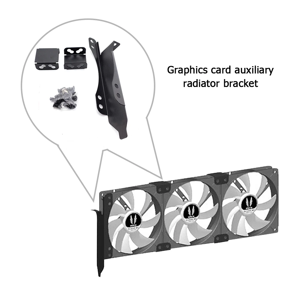 Graphics-Card-Cooler-Dual-Fan-Mount-Rack-PCI-Slot-Bracket-for-90mm ...