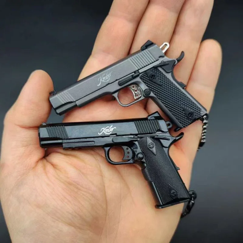 1-3-Alloy-Mini-1911-Pistol-Fake-Gun-Keychain-Pendant-Detachable-Toy-Gun ...