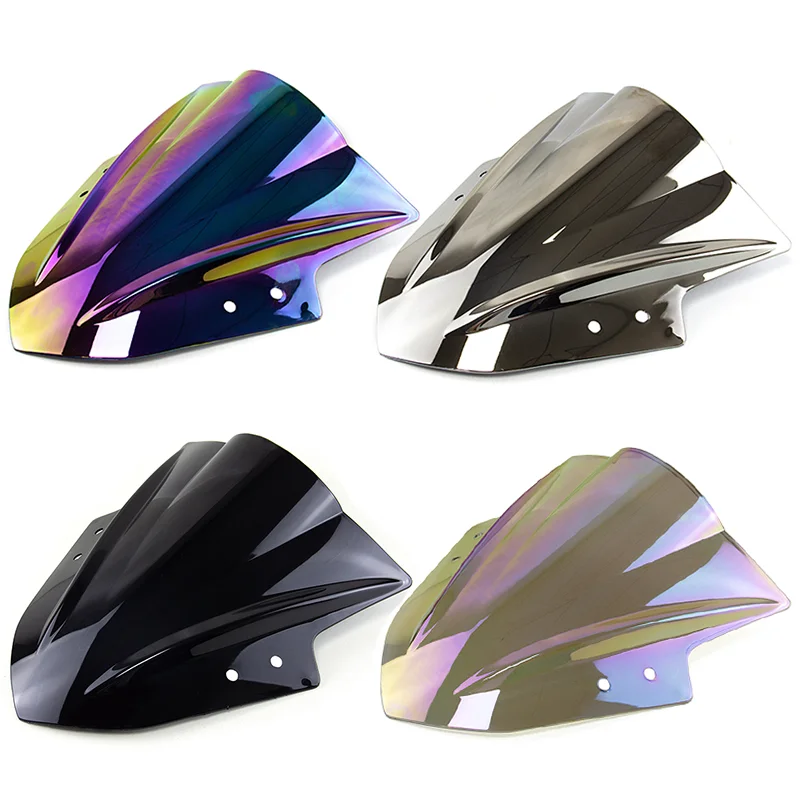 Motorcycle-Windscreen-Windshield-Double-Bubble-Screen-For-Kawasaki ...