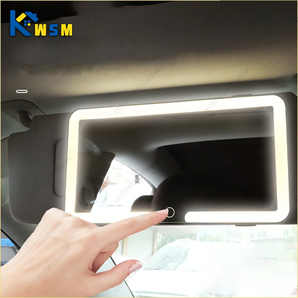 LED-Car-Sun-Visor-Vanity-Mirror-Car-Vanity-Mirror-with-3-Light-Modes ...