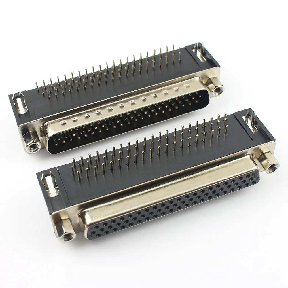 2pcs D-SUB HDR 62 Pin DB62 Male Female PCB Connector With Set Screw ...