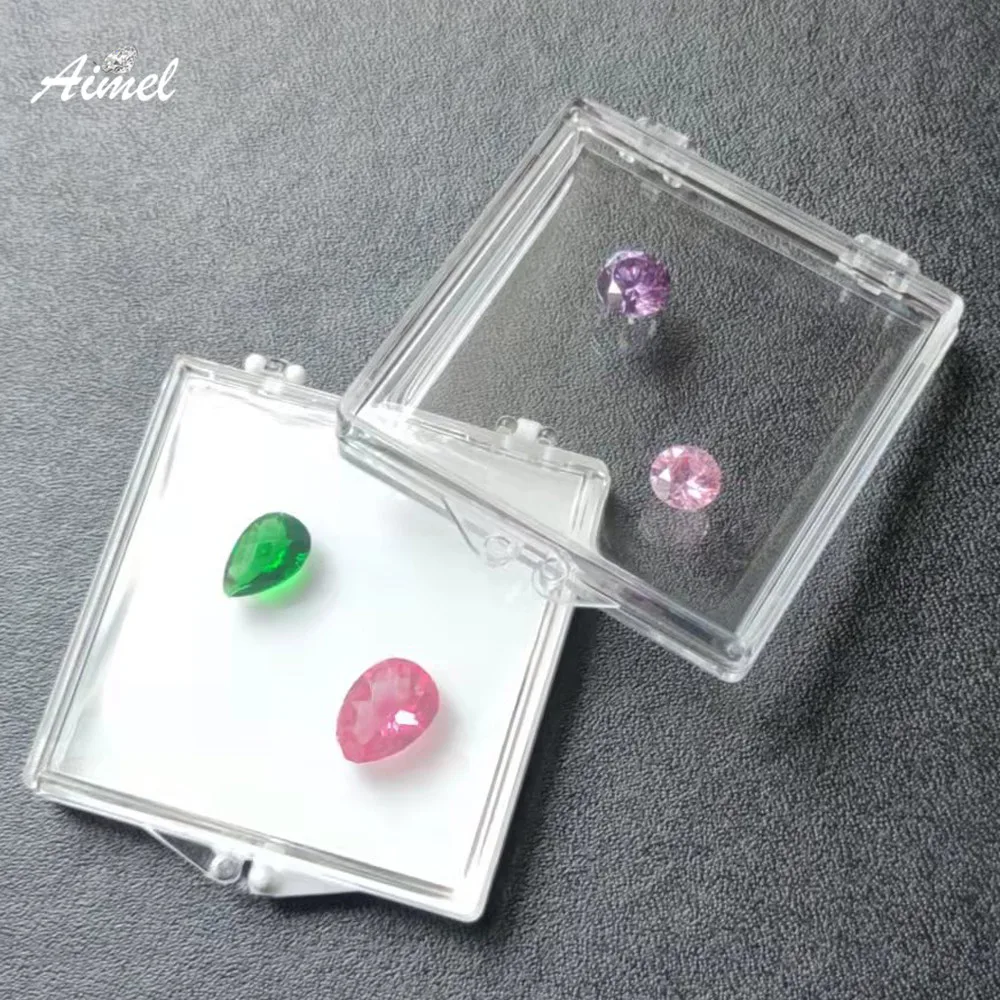 Transparent-Floating-Gem-Jewelry-Display-Box-Stone-Storage-Case ...