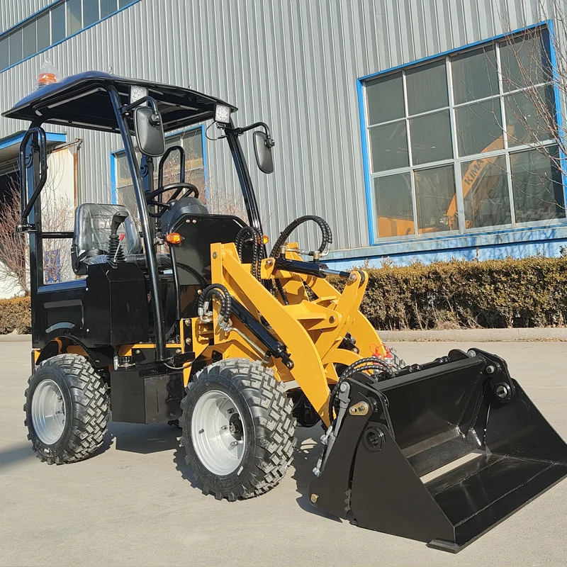 High-quality-high-configuration-wheeled-mini-loader-4x4-electric-front ...