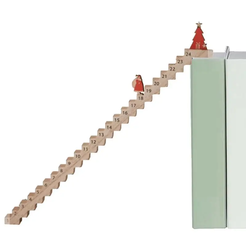 Wooden-Stairs-Climbing-Santa-Claus-Travel-2024-Christmas-Advent ...