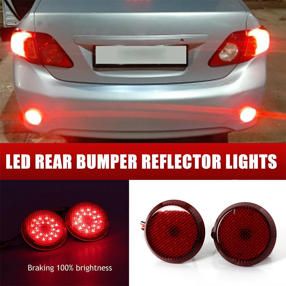 Reflector-de-parachoques-trasero-LED-para-coche-l-mpara-redonda-de ...