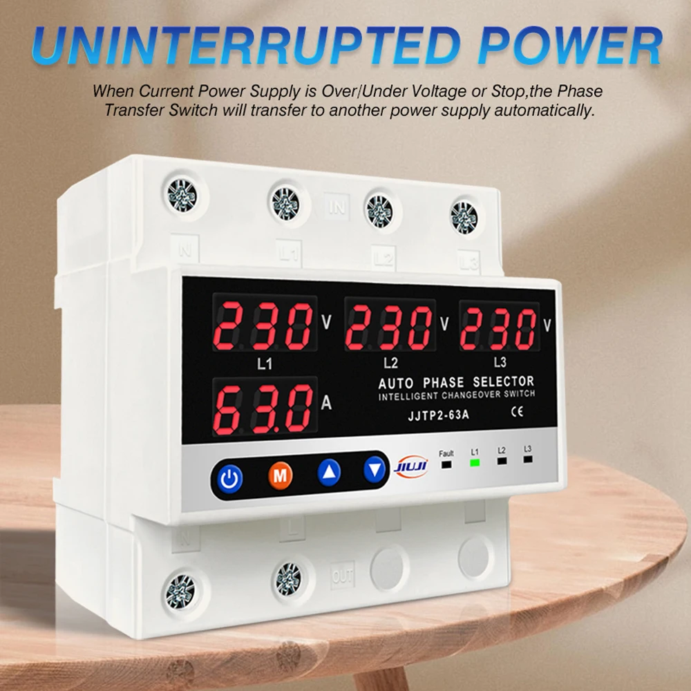 Automatic Reclosing Protector Electric Source Protecting Device Voltage Current Display