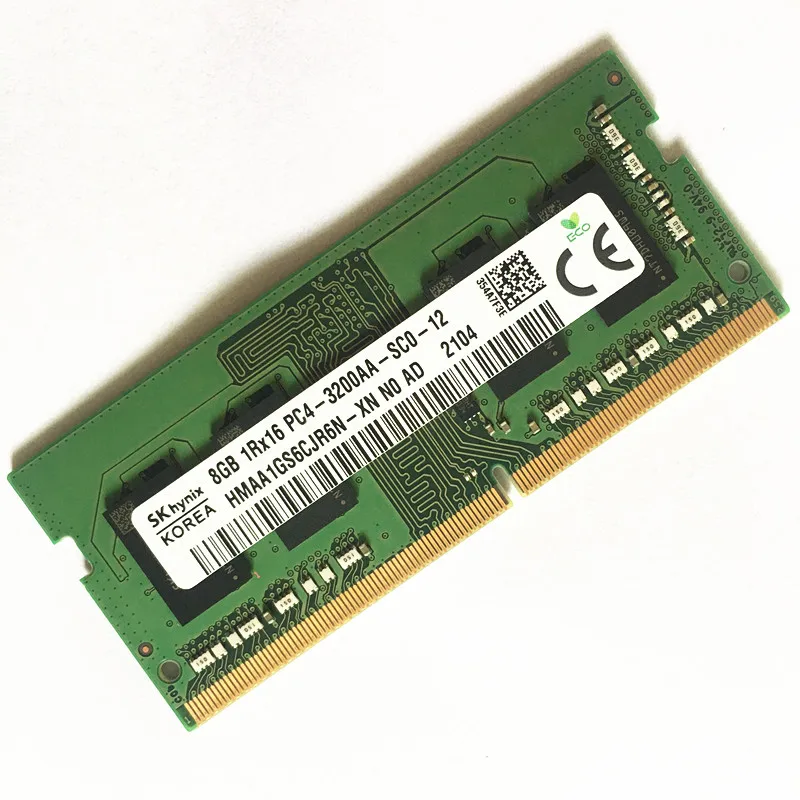 SK hynix DDR4 RAMS 8GB 1Rx16 PC4-3200AA-SC0-12 HMAA1GS6CJR6N-XN DDR4 ...