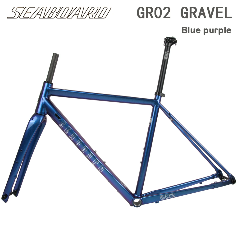 2022 New Seaboard Gr02 Road Frame With Carbon Fork Blue Purple 700c ...