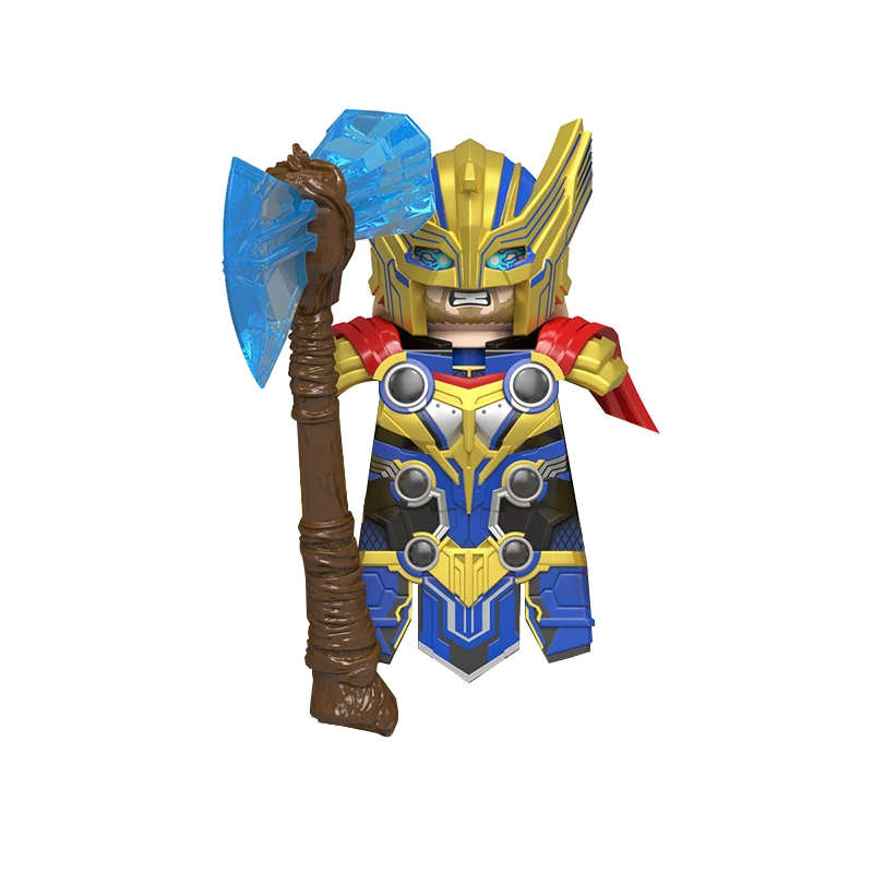 New 1pcs Mini Thor Hero Movie Action Figure Diy Weapons Building Blocks ...