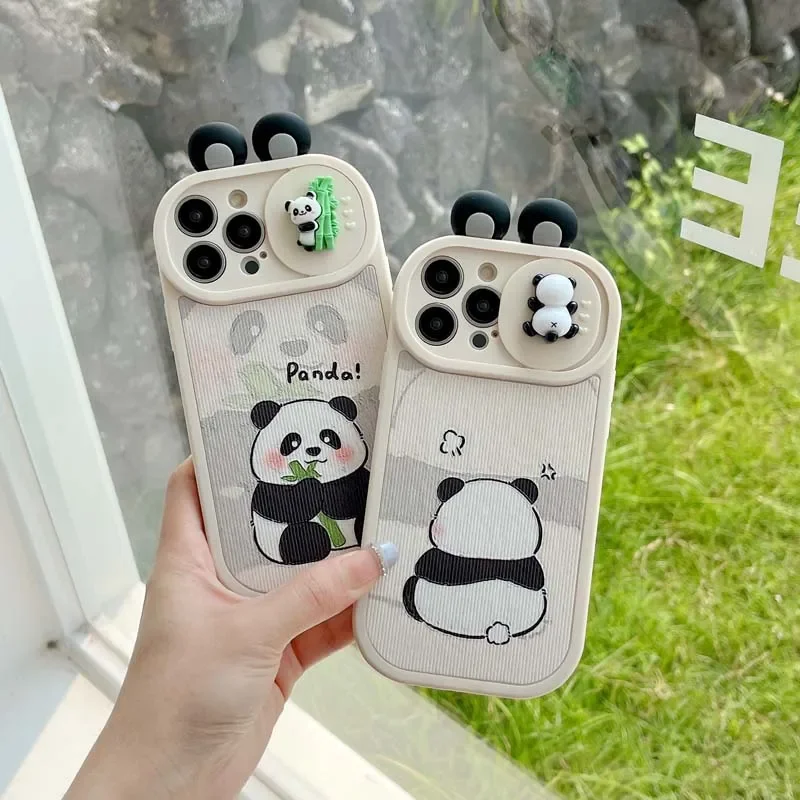 Cartoon-Bamboo-Panda-Case-For-iPhone-15-14-Pro-Max-13-Pro-Max-Phone ...