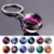 Galaxy Planet Keychain Trendy Solar System Art Picture Glass Ball Key ...