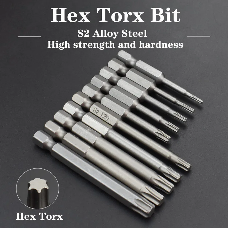 T5-T40-Torx-Head-Screwdriver-Bit-S2-Alloy-Steel-Magnetic-1-4inch-Shank ...