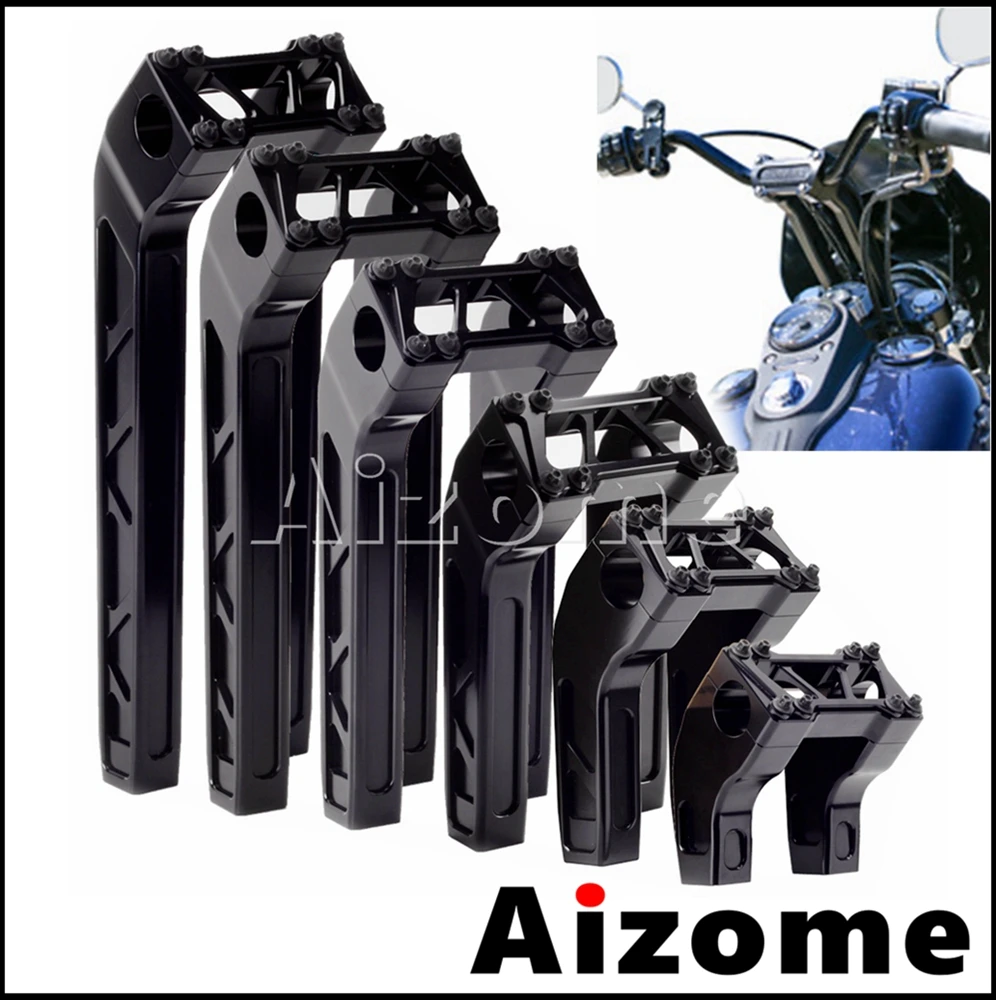 25mm-Motorcycle-Handlebar-Risers-4-14-Tall-Pullback-Riser-Handle-Rise ...