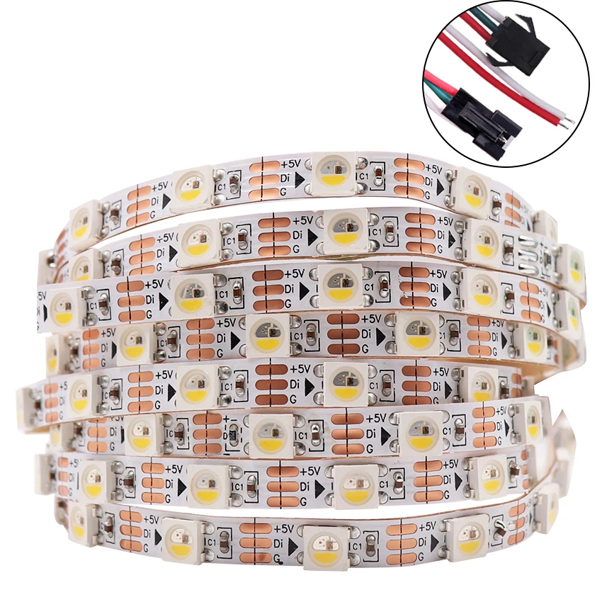 Addressable SK6812 MINI 3535 5050 RGB RGBW led pixel strip 4mm/5mm ...