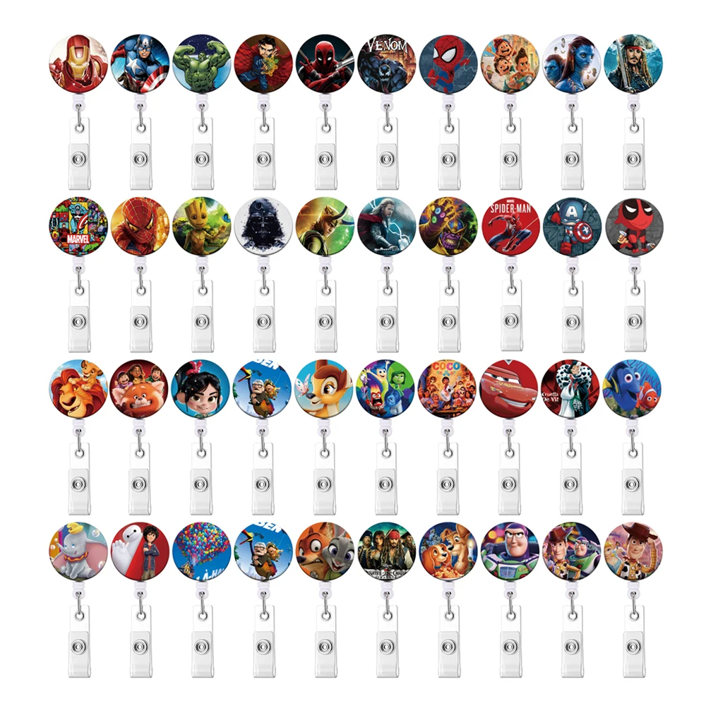 Disney-Retractable-Badge-Holder-Reel-Clip-Superhero-Nurse-Exhibition ...